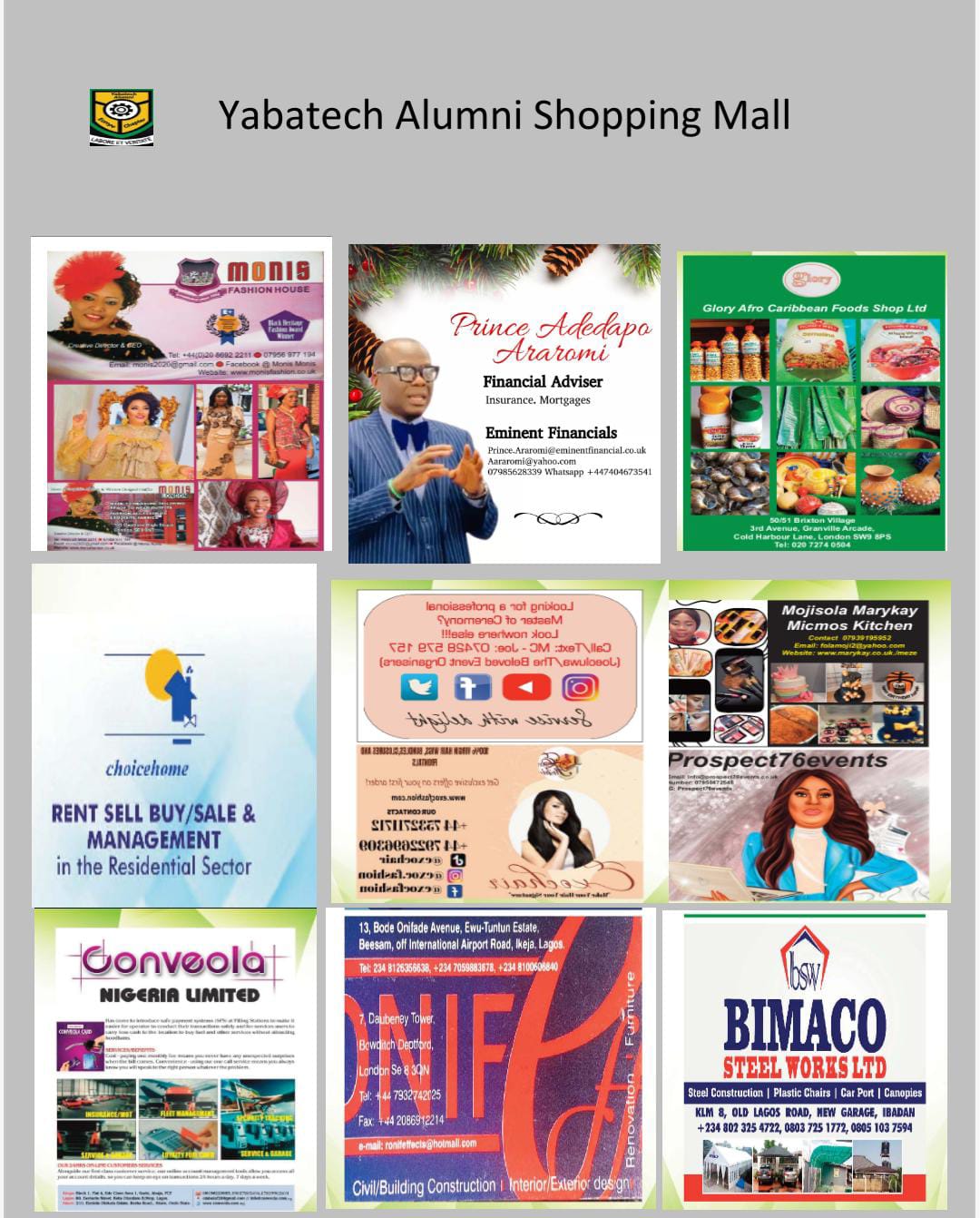 Shopping Mall – Yabatech Europe Alumni